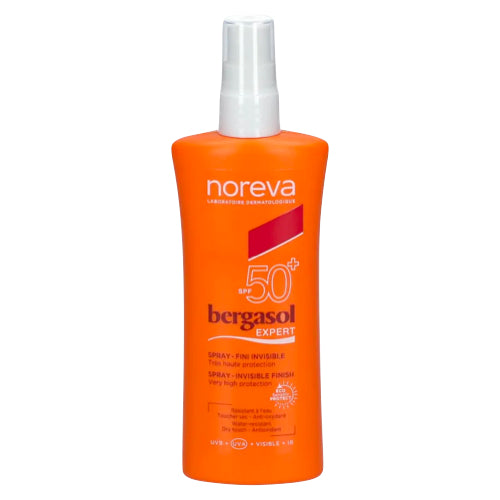 Noreva Bergasol Expert Invisible Finish Spray SPF 50+ - Sunscreen ...