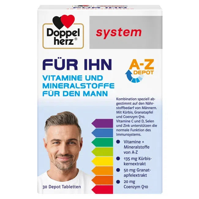 Doppelherz System Collection: For Him - Vitamins & Minerals Supplement ...