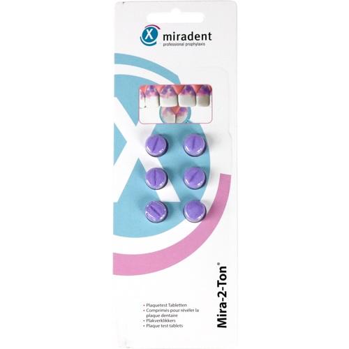 Miradent Plaque Test Tablets Mira-2-Tone 6 Pcs - VicNic.com