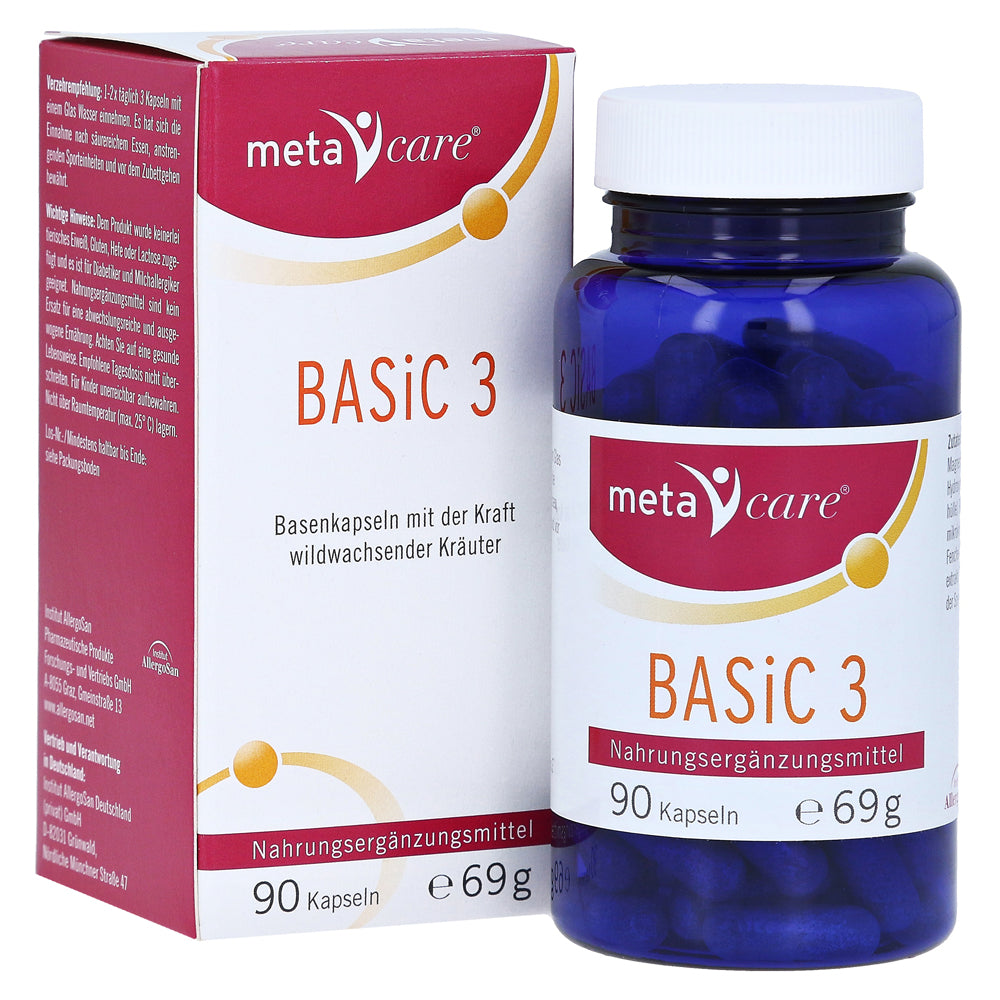 Meta Care Basic 3 Capsules - body acid-base balance - VicNic.com