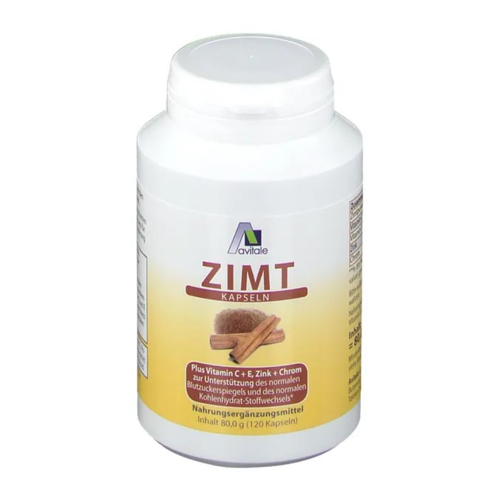 Avitale Cinnamon Capsules 500mg + Vitamin C + E 120 Capsules – VicNic.com