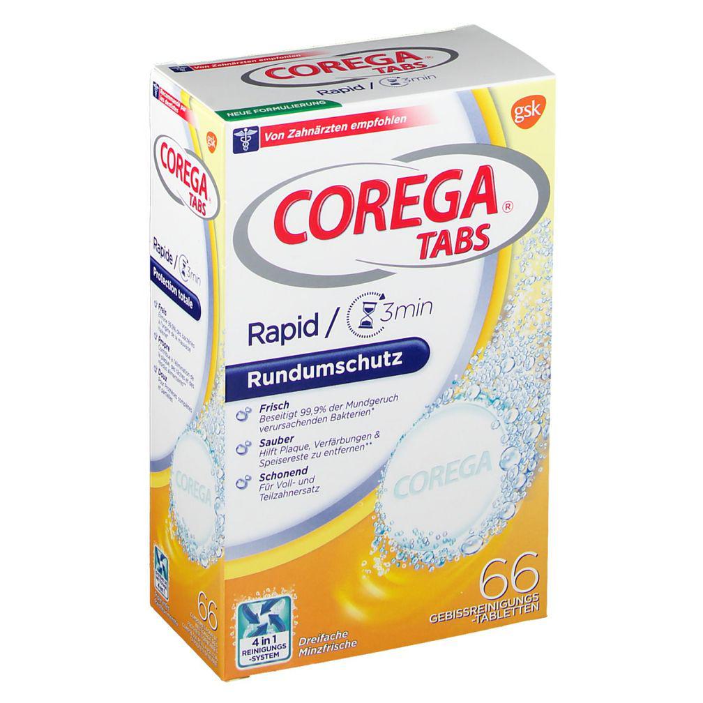 Corega Denture Cleaning Tabs 3 Minutes 66 pcs - VicNic.com